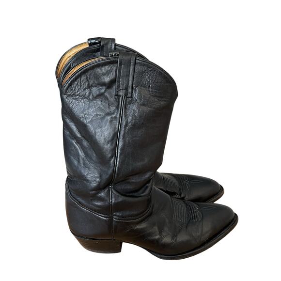 Tony Lama | Shoes | Tony Lama Western Mens Boots 2 Ee Black Leather ...